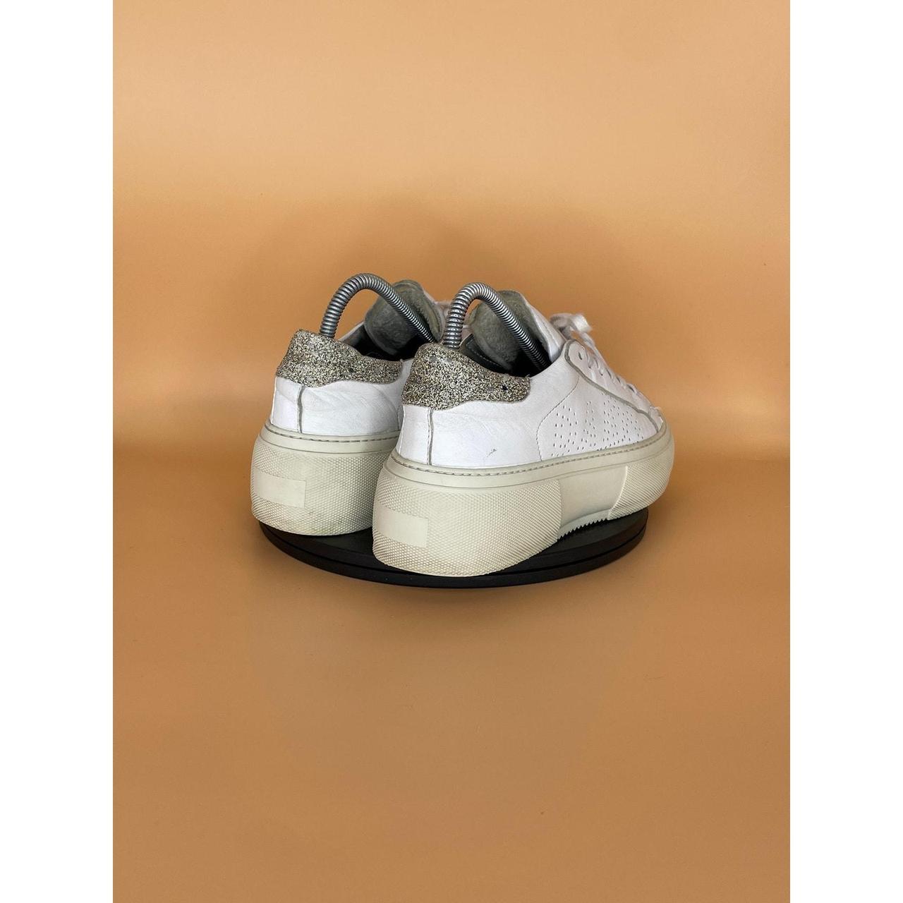 Womens P448 Italian Leather Embossed Platform... - Depop