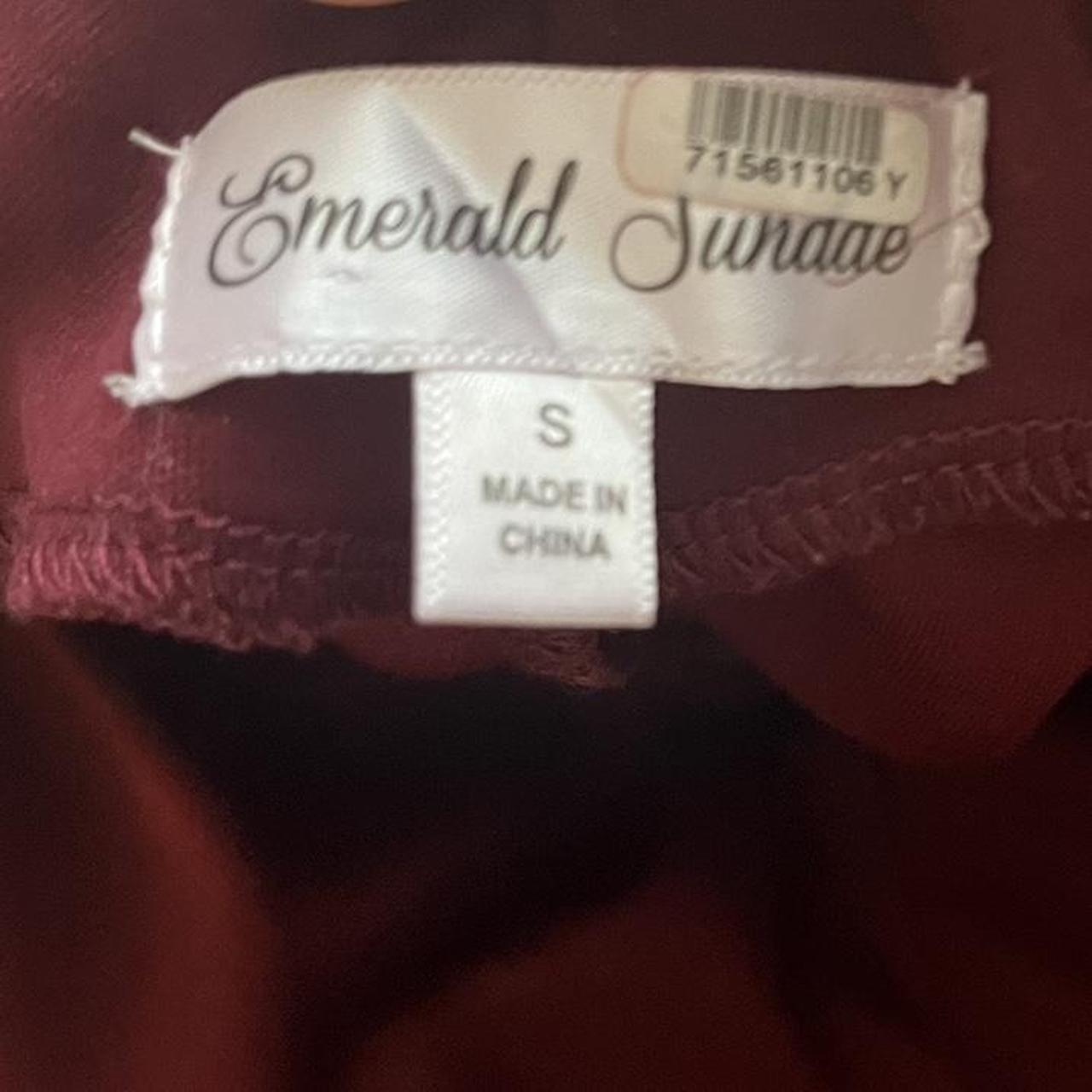 Emerald Sundae Women's Burgundy Dress | Depop