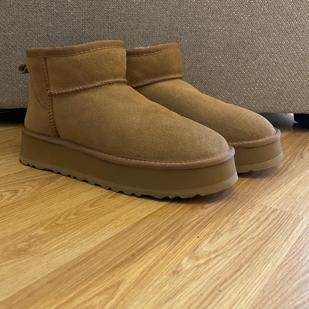 Platform Uggs, these are a copy worn once. - Depop