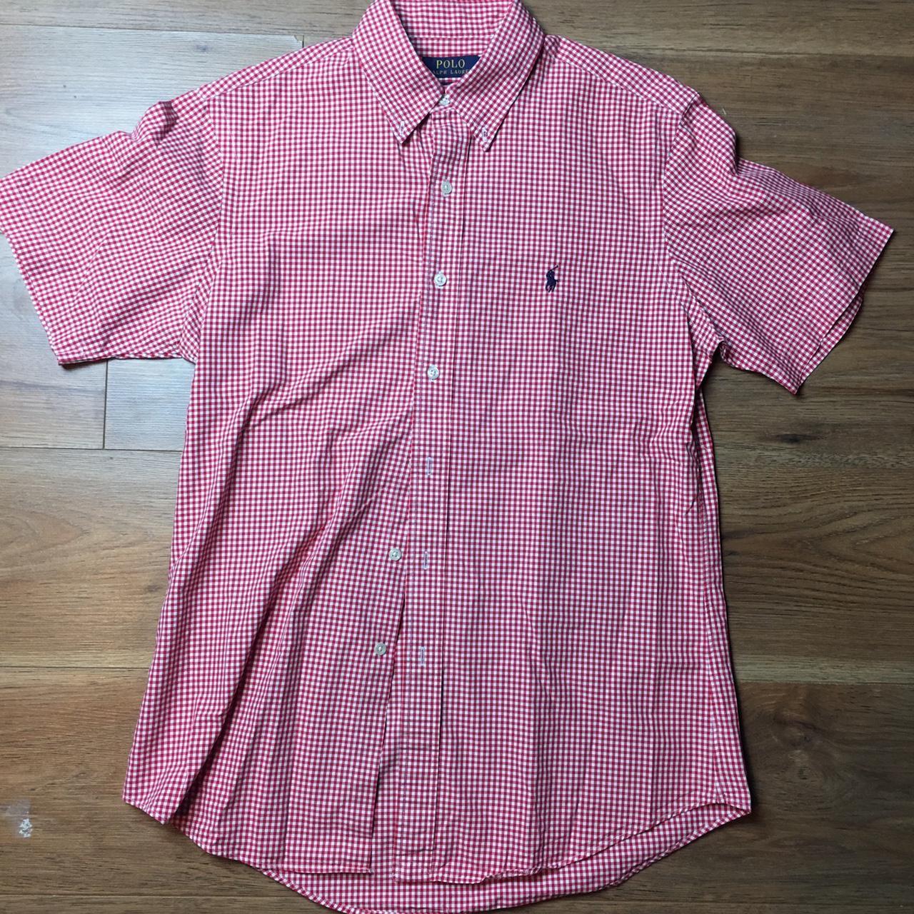 Ralph Lauren Polo Red Check Shirt... - Depop