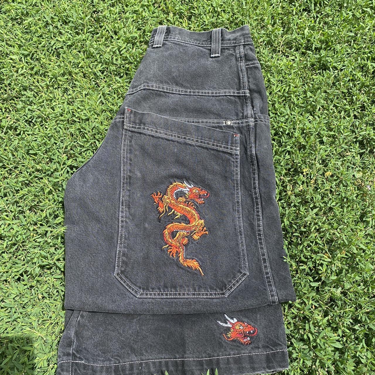 🚨GRAIL 90’s JNCO DRAGON JORTS🚨 ️WASTE 34 ️ DOUBLE... - Depop