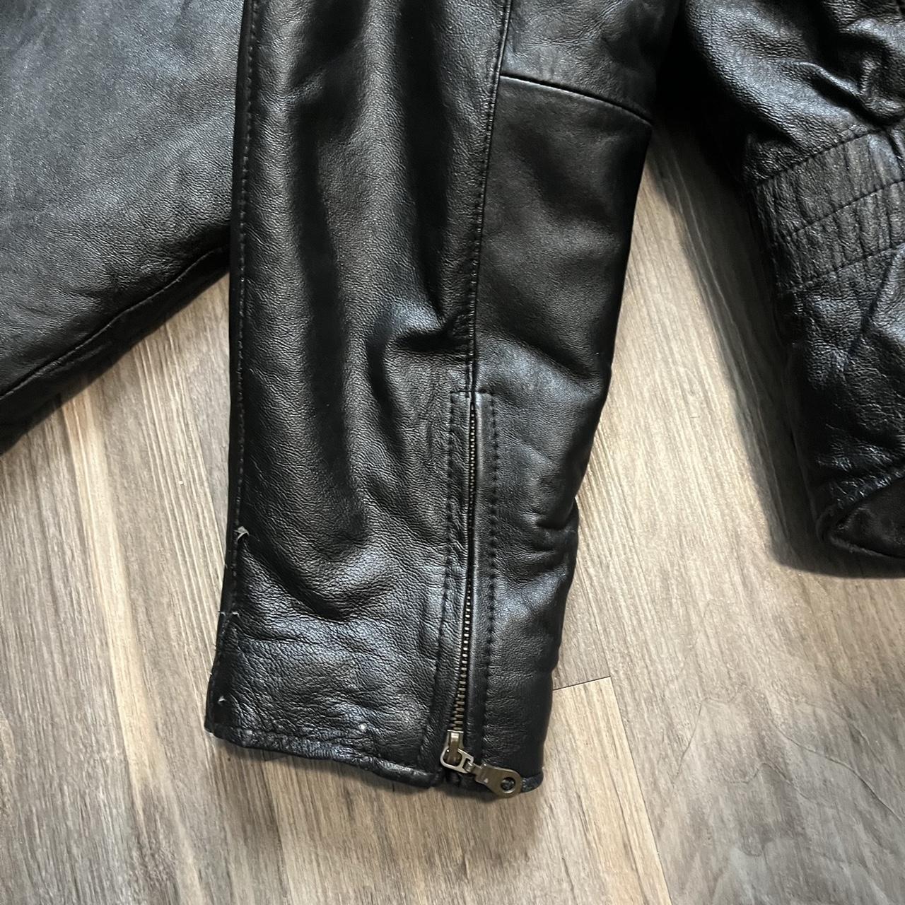 Vintage Vance leathers biker leather jacket.... - Depop