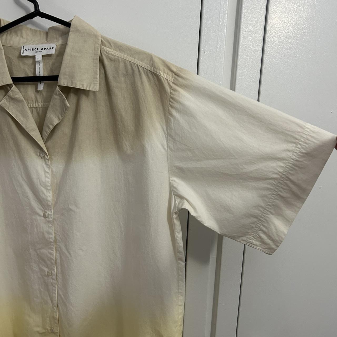 Apiece Apart Ombré Button Up Shirt Button up shirt... - Depop