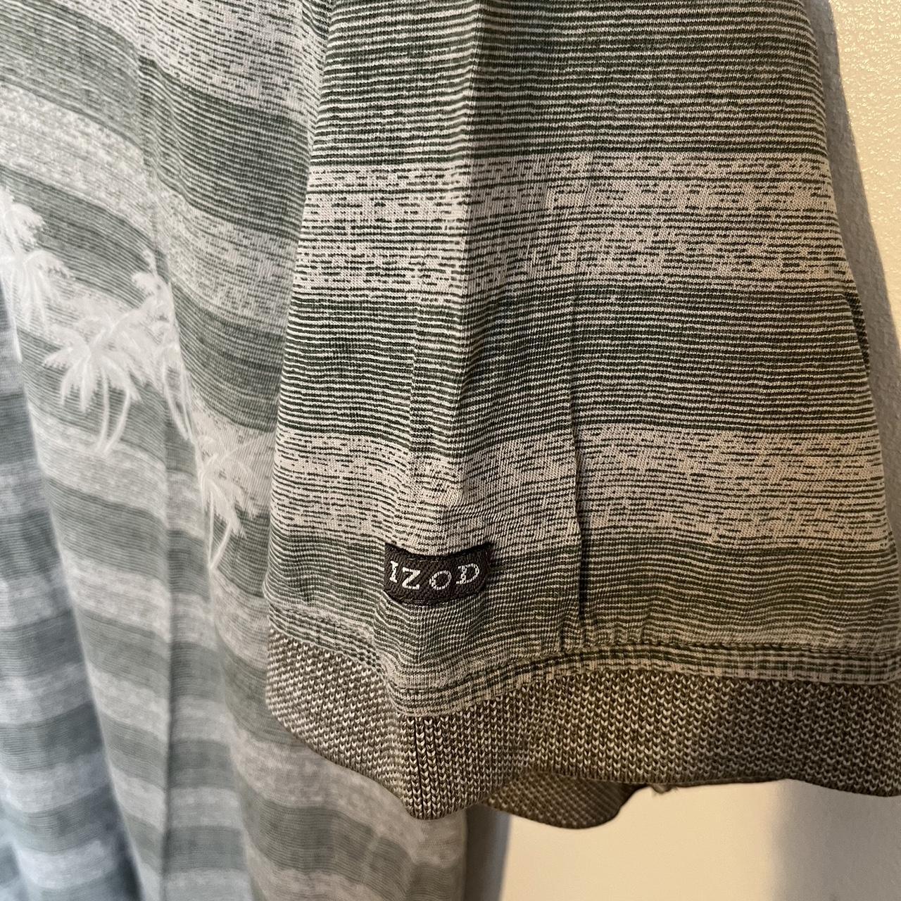 Vintage Izod Hawaiian striped Polo shirt Vintage... - Depop