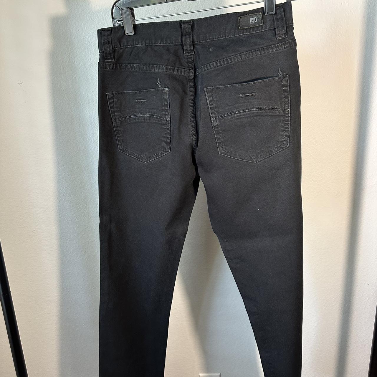 RSQ JEANS SLIM STRAIGHT 30x32 FADED BLACK - Depop