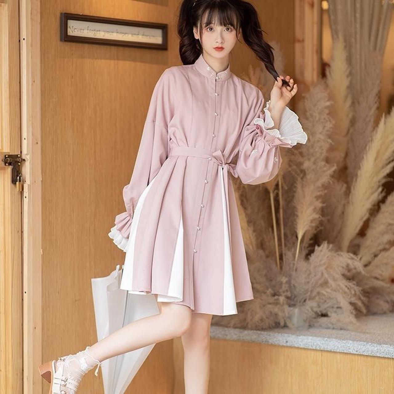 Chixia Hanfeng / 池夏汉风. hanfu-inspired casual pink &... - Depop