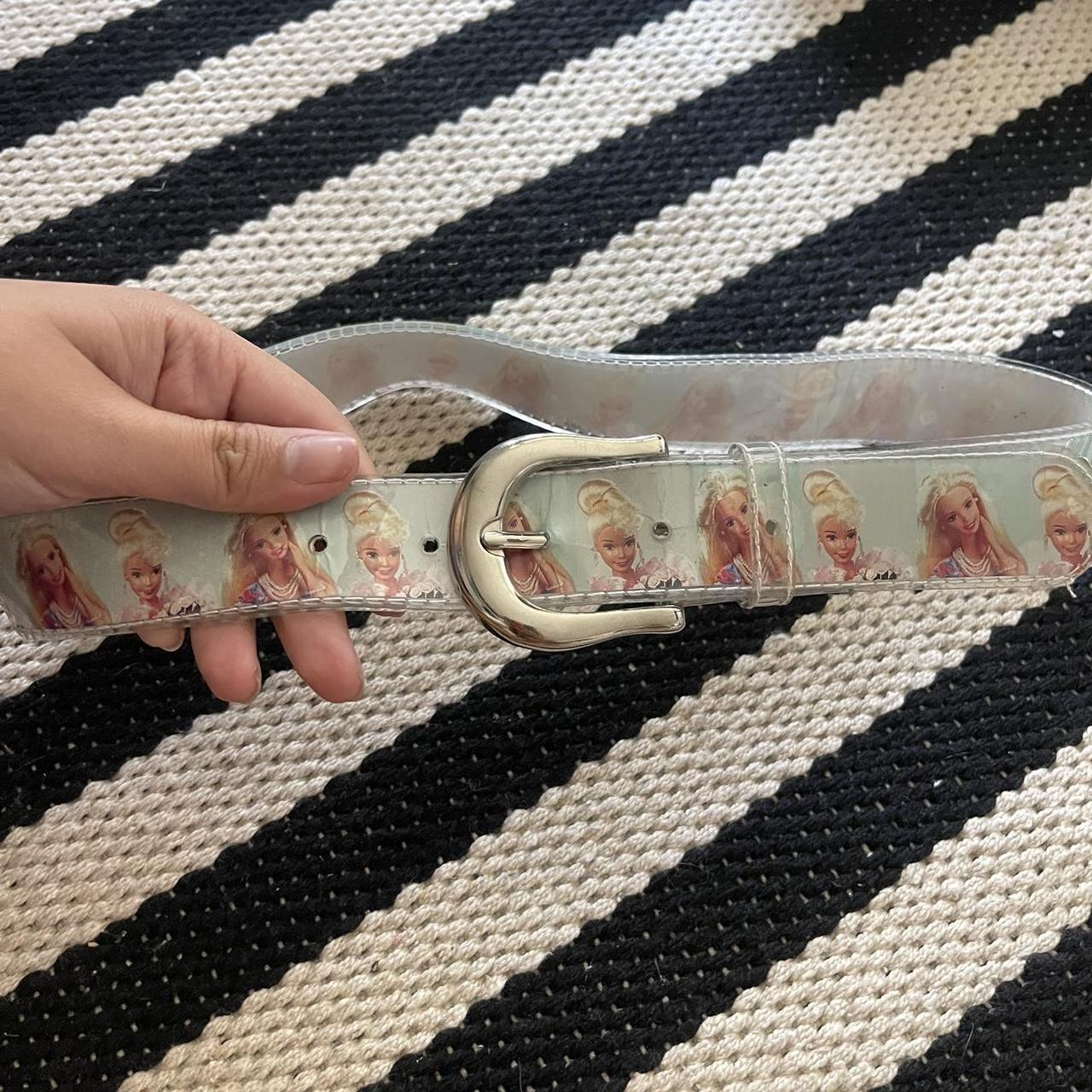 1980s/90s Barbie printed PVC Belt. Best suitable... - Depop