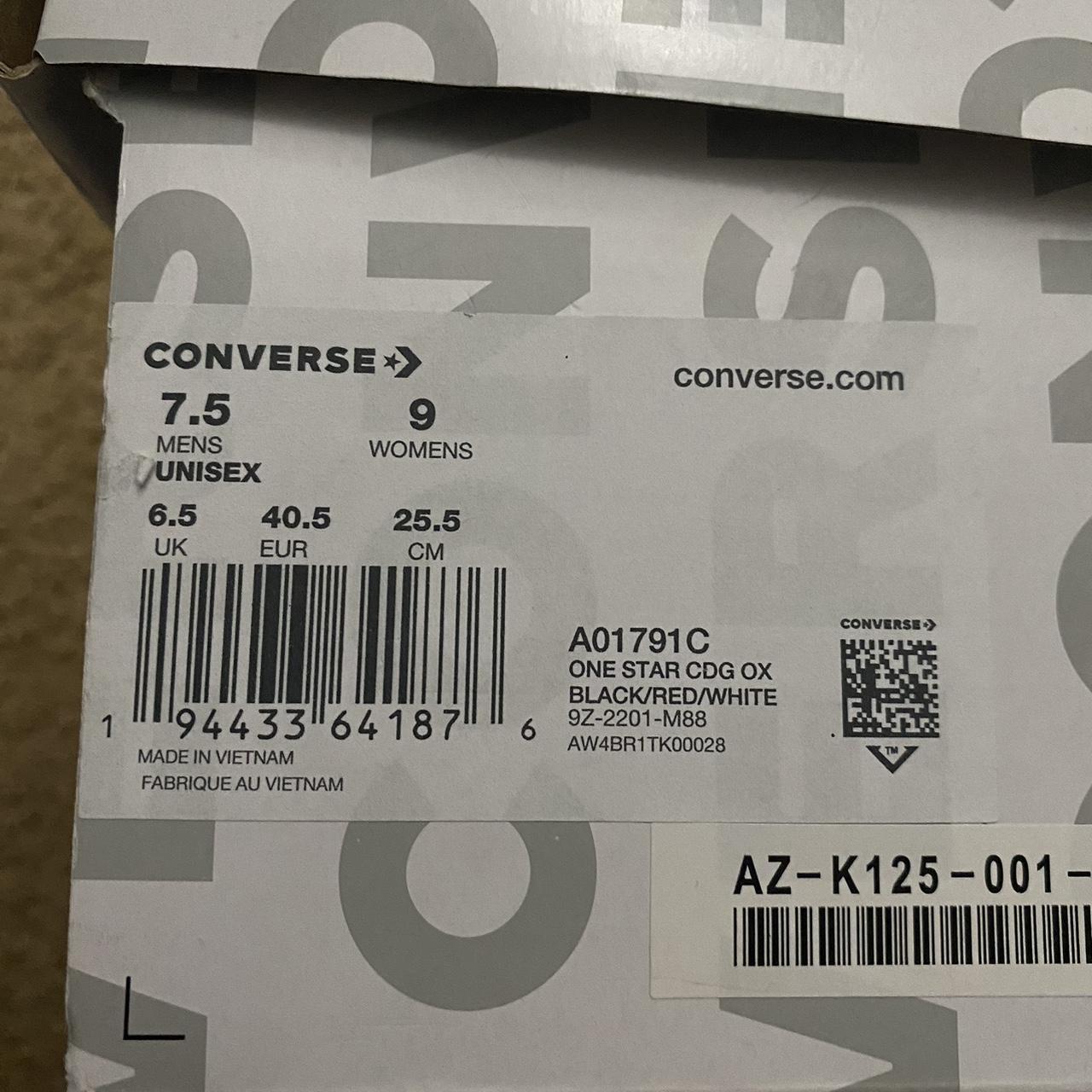 Cdg One Star Converse Size: Womens US 9.0 Good as... - Depop