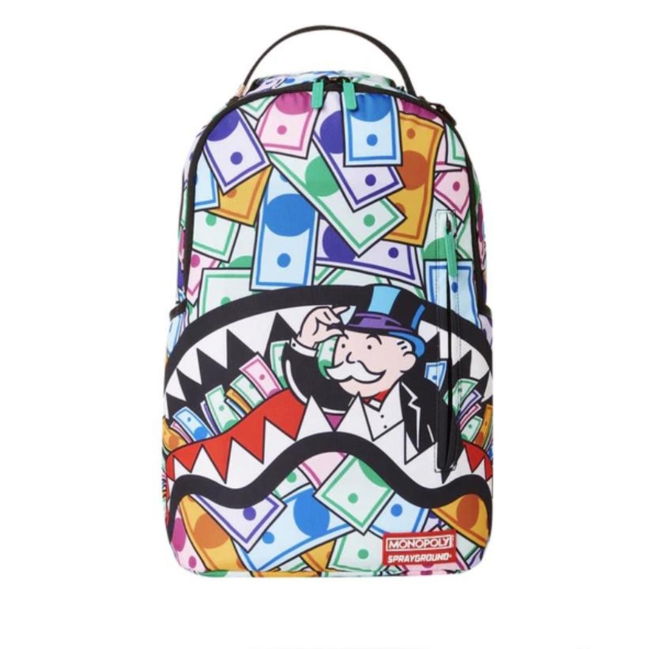 SprayGround Monopoly Wall Street Backpack - Depop