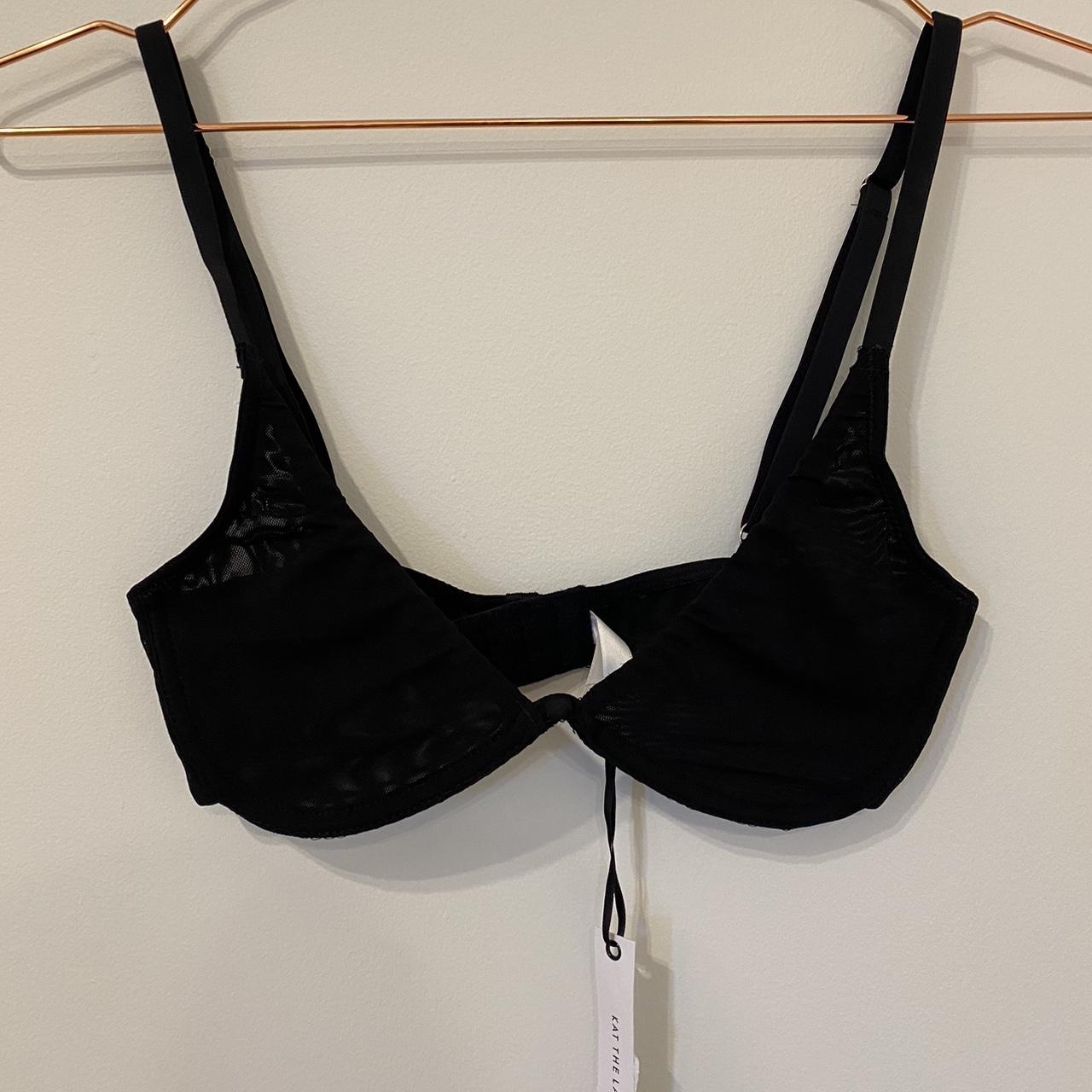 Kat the Label black Ava underwire bra Size XS (fits... - Depop