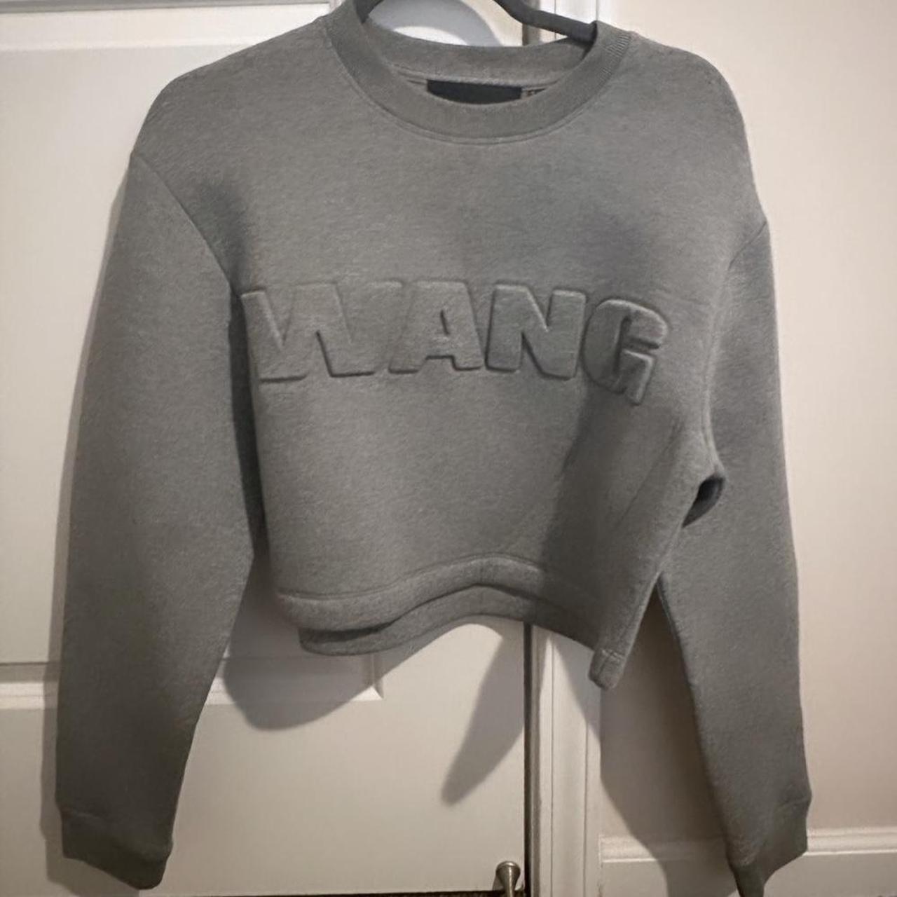 Alexander wang x H&M cropped grey sweatshirt. - Depop