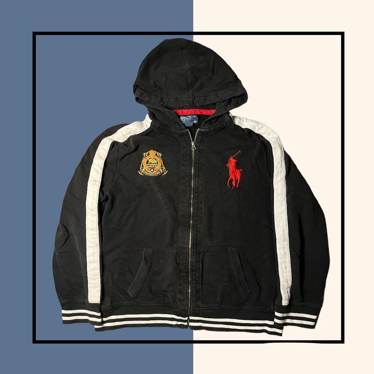 Vintage Ralph Lauren Zip-Up Hoodie 90’s Polo By... - Depop