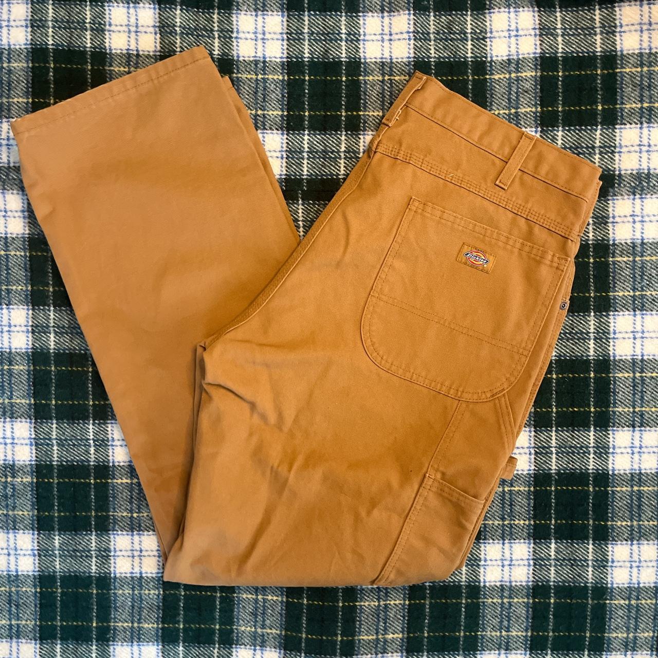Tan Dickies Cargo Work Pants Includes Extra Pockets Depop