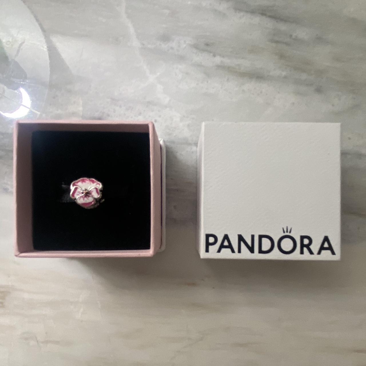 Pandora pink hibiscus flower charm! #Pandora... | Depop