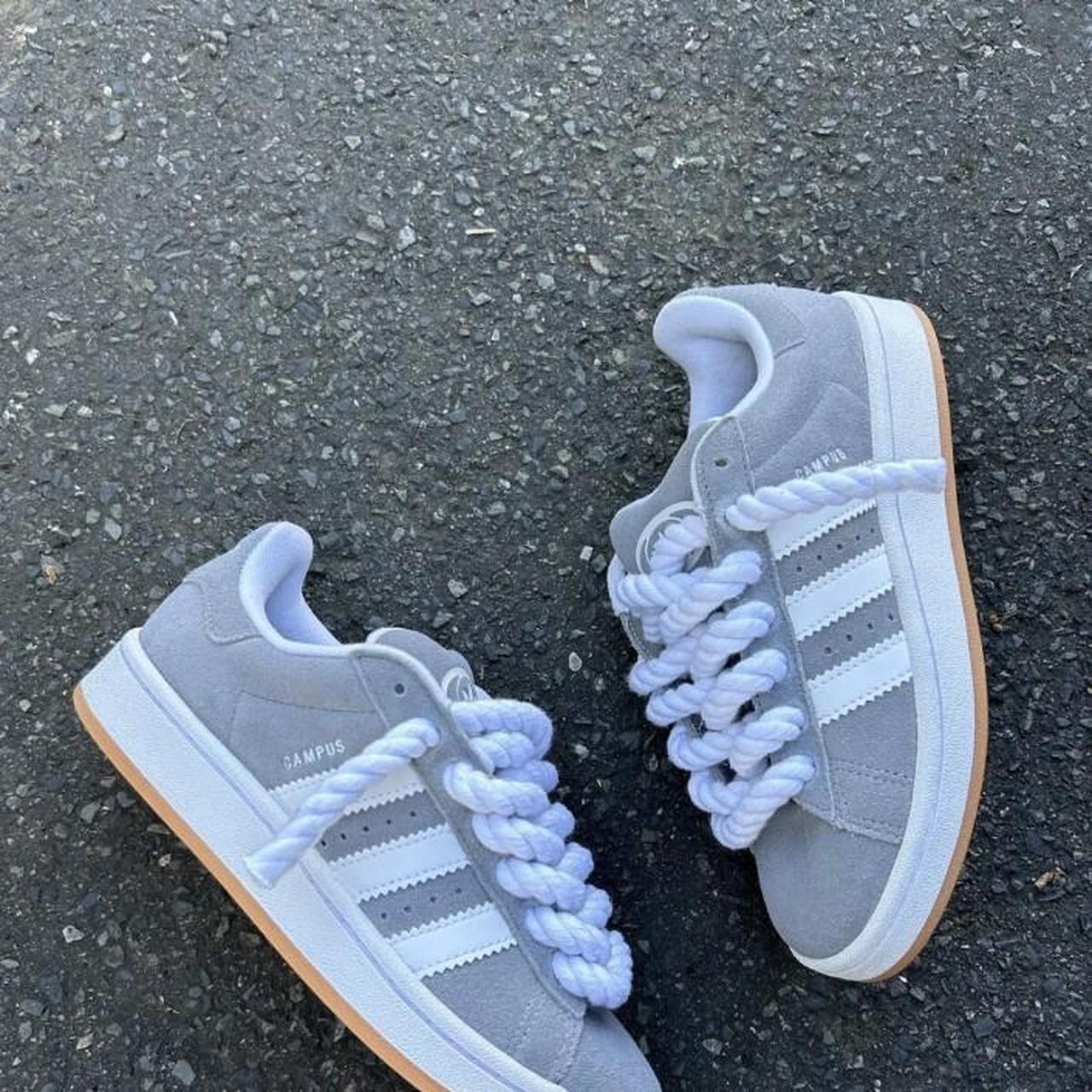 Adidas Campus 00s Grey White Rope Laces Sizes... - Depop