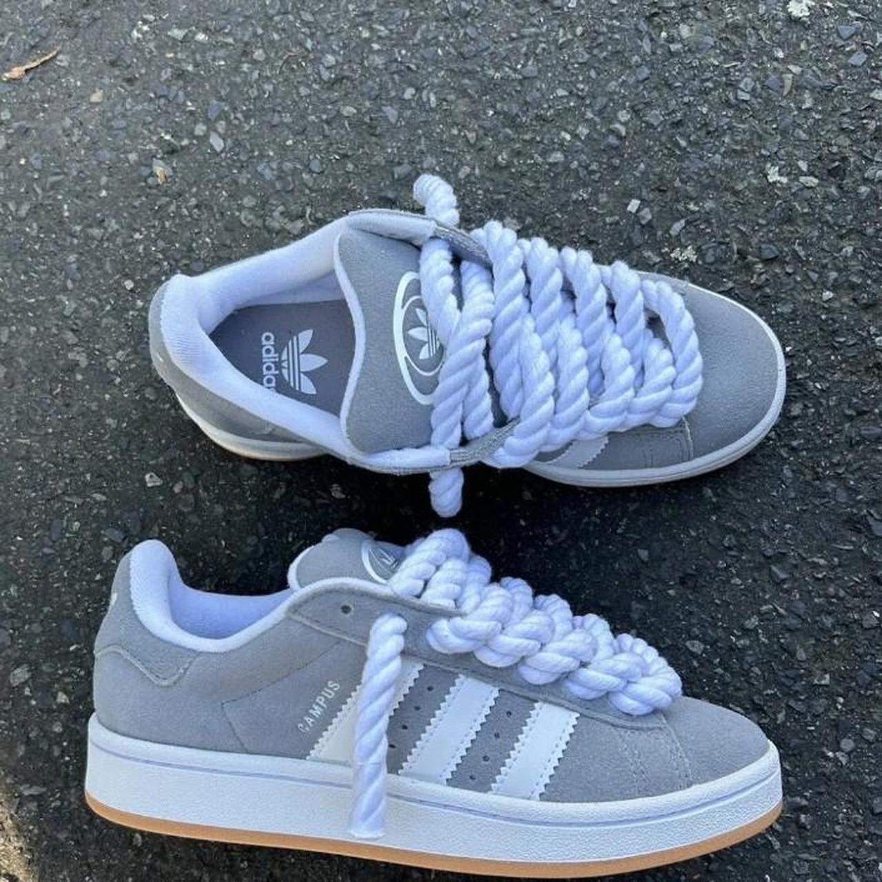 Adidas Campus 00s Grey White Rope Laces Sizes... - Depop