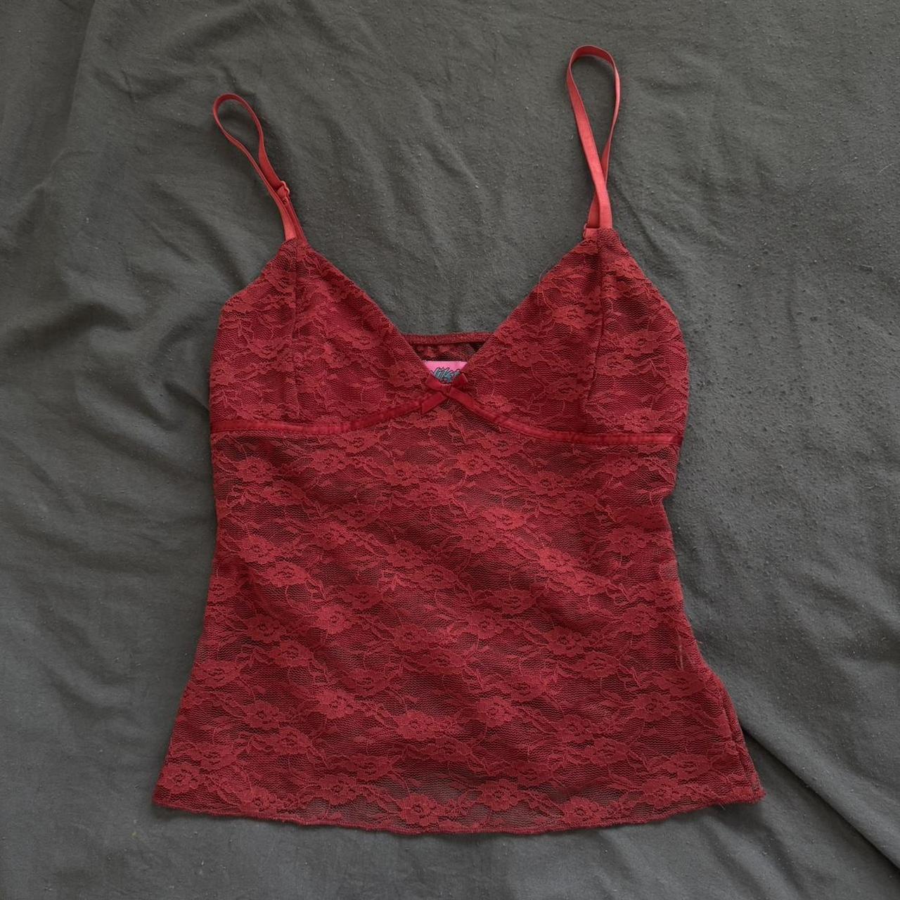 edikted red lace tank💌 #edikted #goingout #concert... | Depop