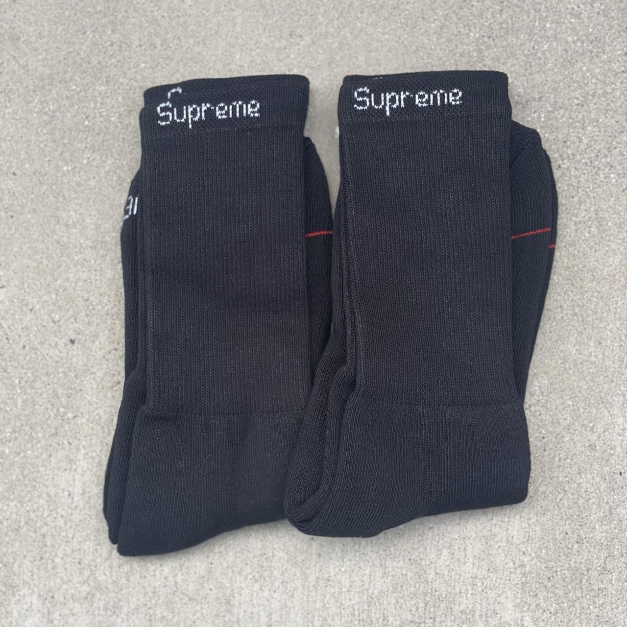 !1 pair of supreme socks! not whole pack 100%... | Depop
