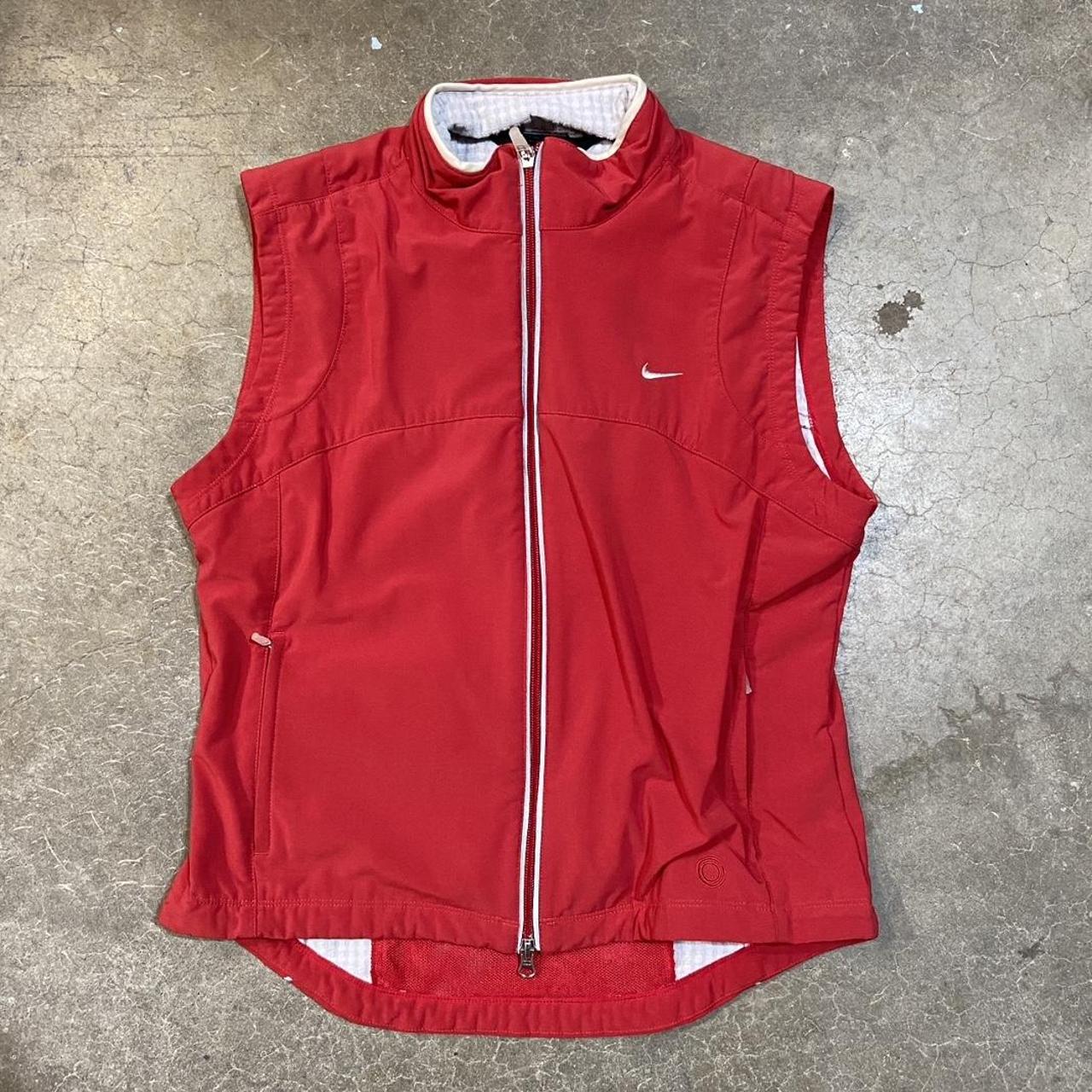 Nike Men's Red Gilet | Depop