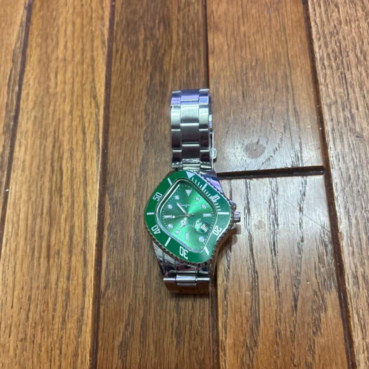Distorted Watch Y2K Green Brand New Message me with... - Depop