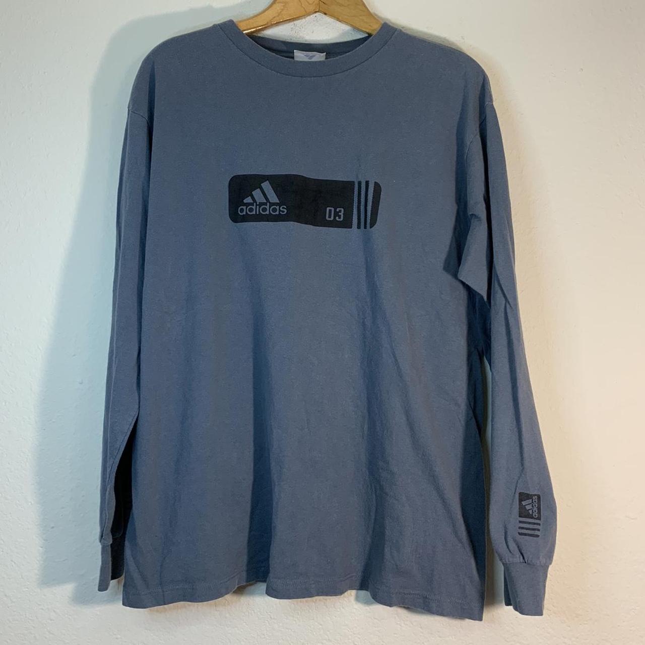 Vintage Adidas Long sleeve Made in USA Lil fade ... - Depop