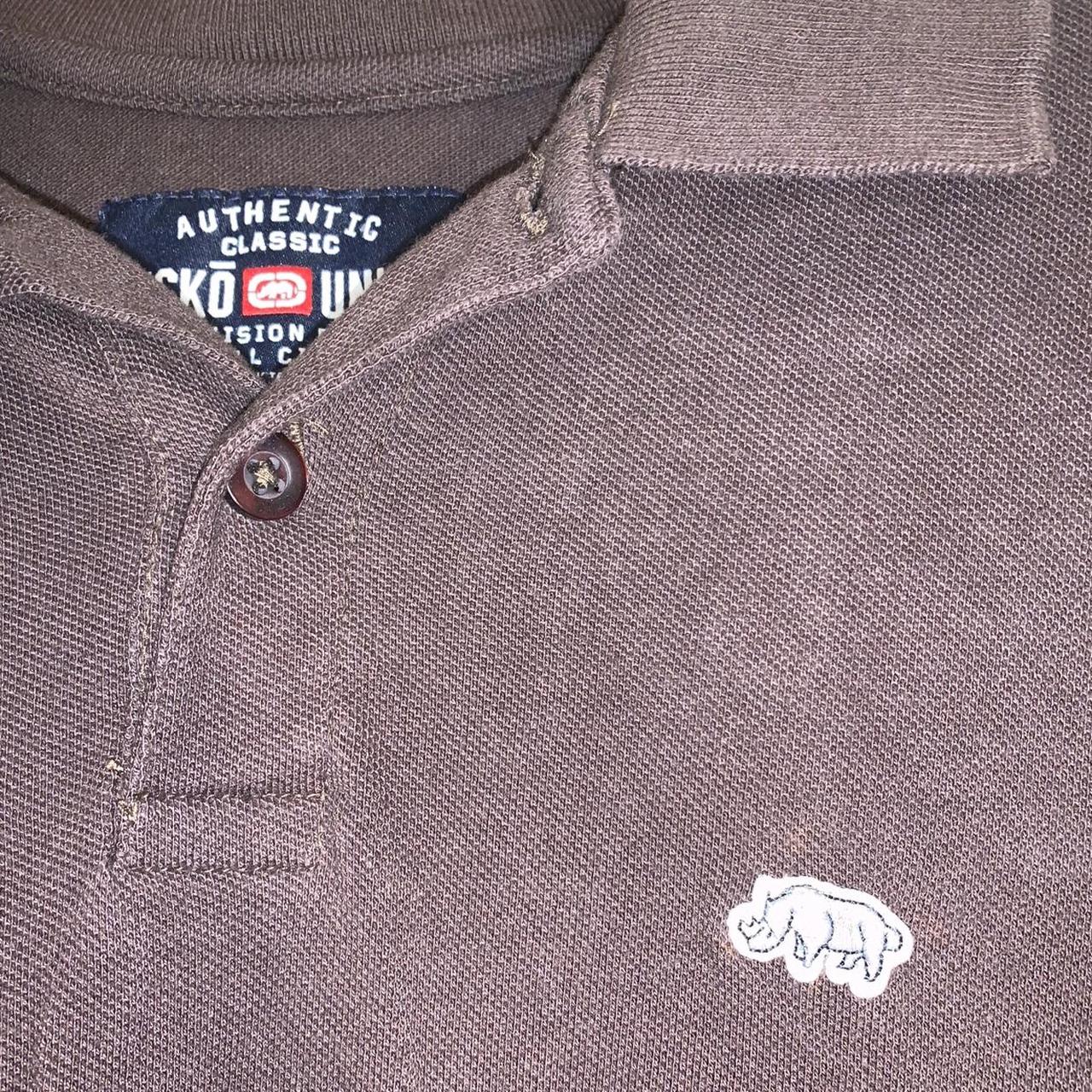 Ecko Unltd. Skate polo Y2K Rhino Stitched ... - Depop