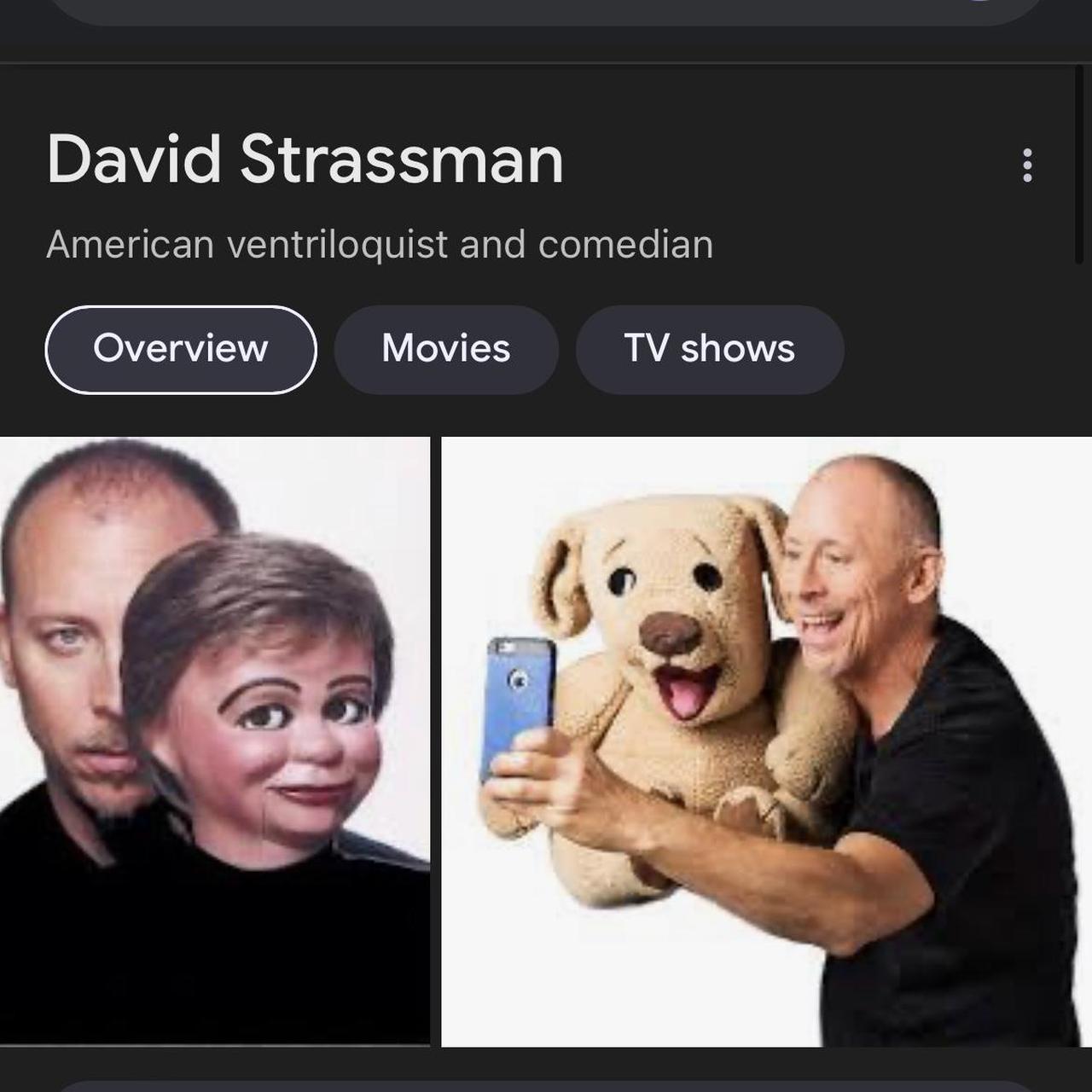 David Strassman Ventriloquist Comedian Graphic Tour... | Depop