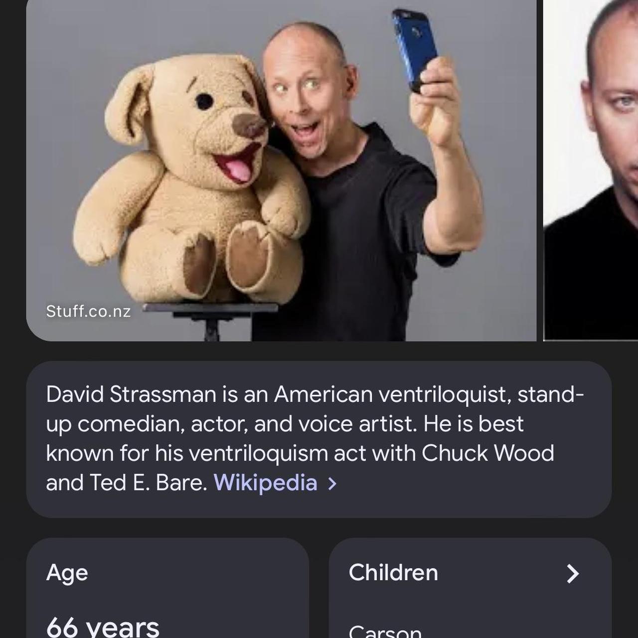 David Strassman Ventriloquist Comedian Graphic Tour... | Depop