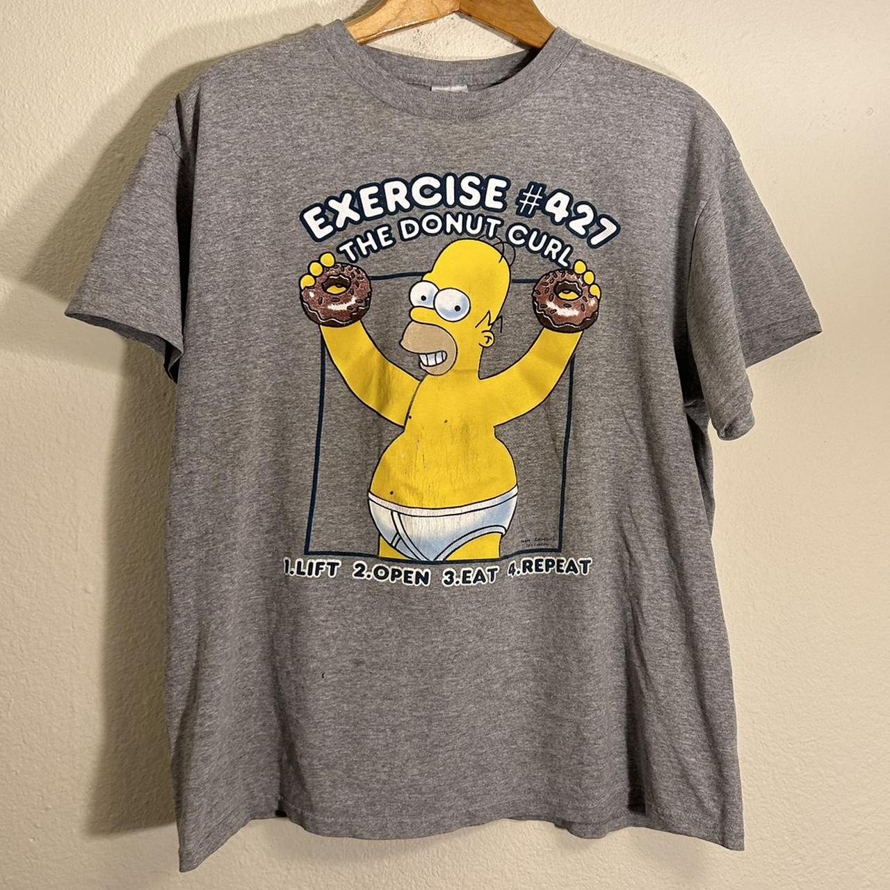 Homer Simpsons Funny 2002 Workout t USA Delta Tag... - Depop
