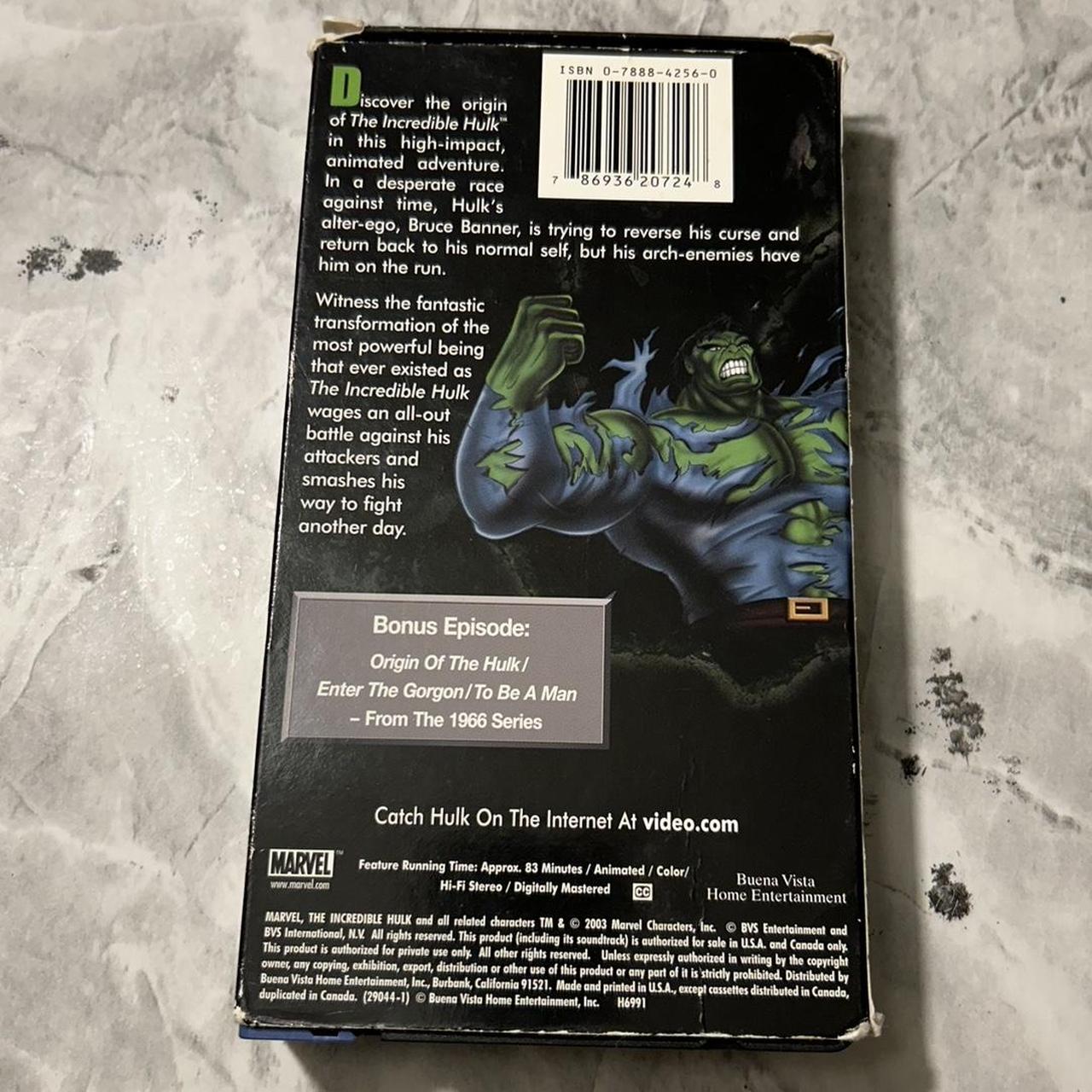 The Incredible Hulk bonus episode VHS VHS cartoon... - Depop