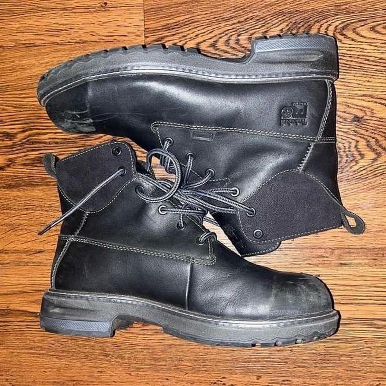 Size 8 mens timberland pros small scuffing around... - Depop