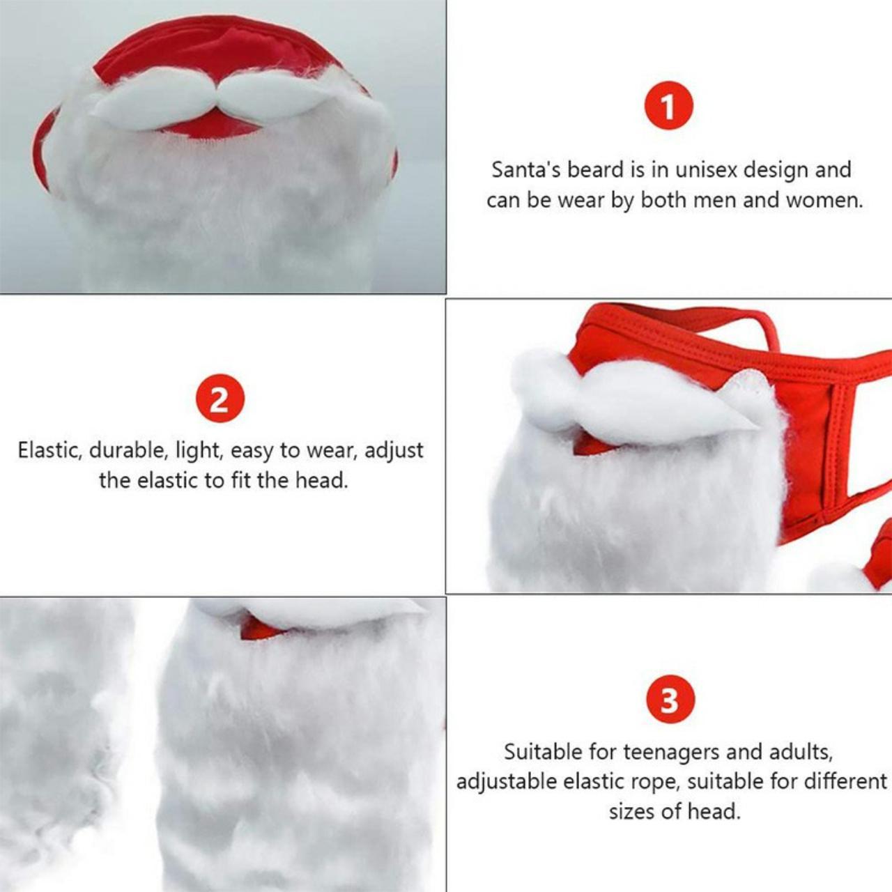Encased Holiday Santa Beard Face Mask Costume for... - Depop