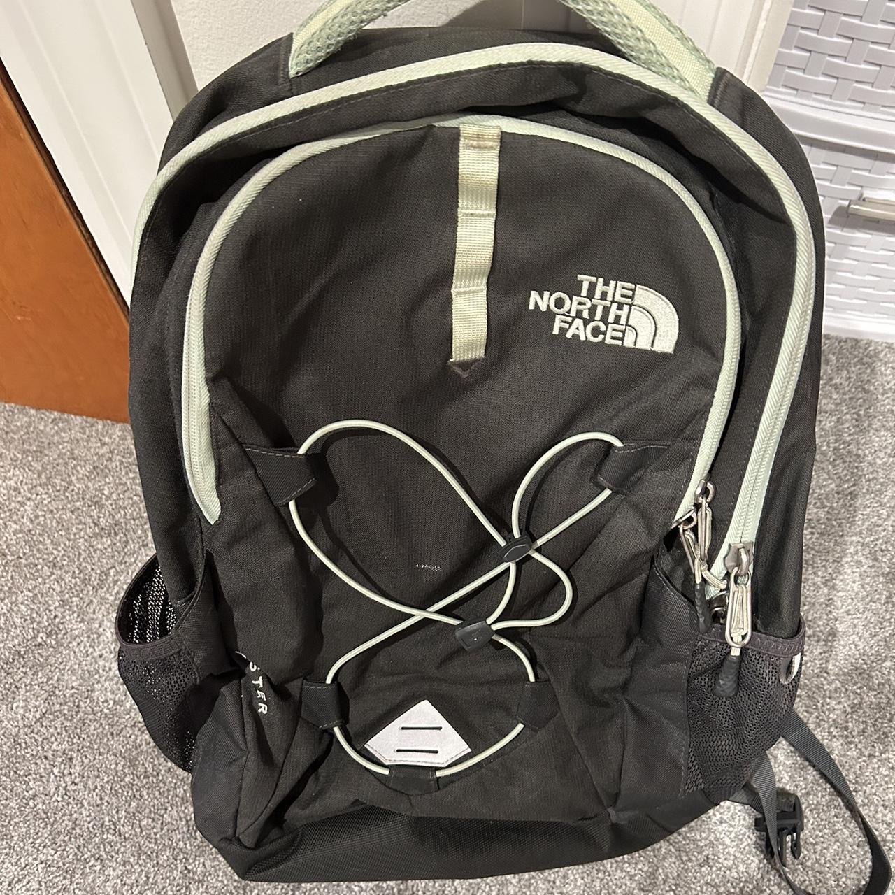 Grey jester north face backpack, wore to school,... - Depop