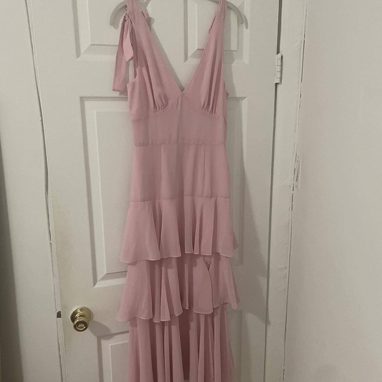 Wayf Women's Pink Dress | Depop