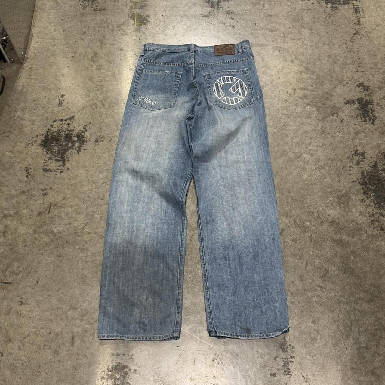 Vintage Embroidered G UNIT Jeans 36 Gangster as... | Depop