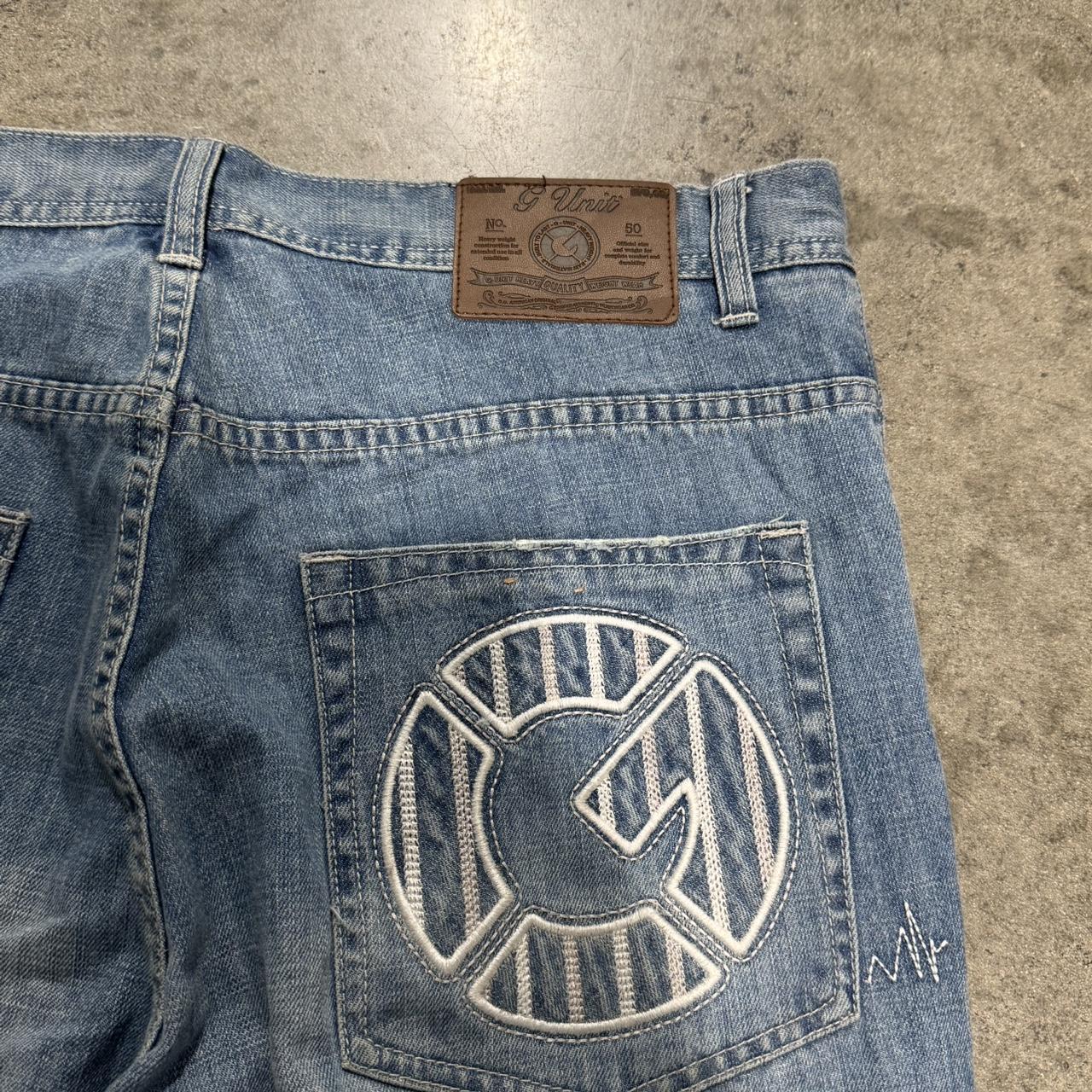 Vintage Embroidered G UNIT Jeans 36 Gangster as... | Depop