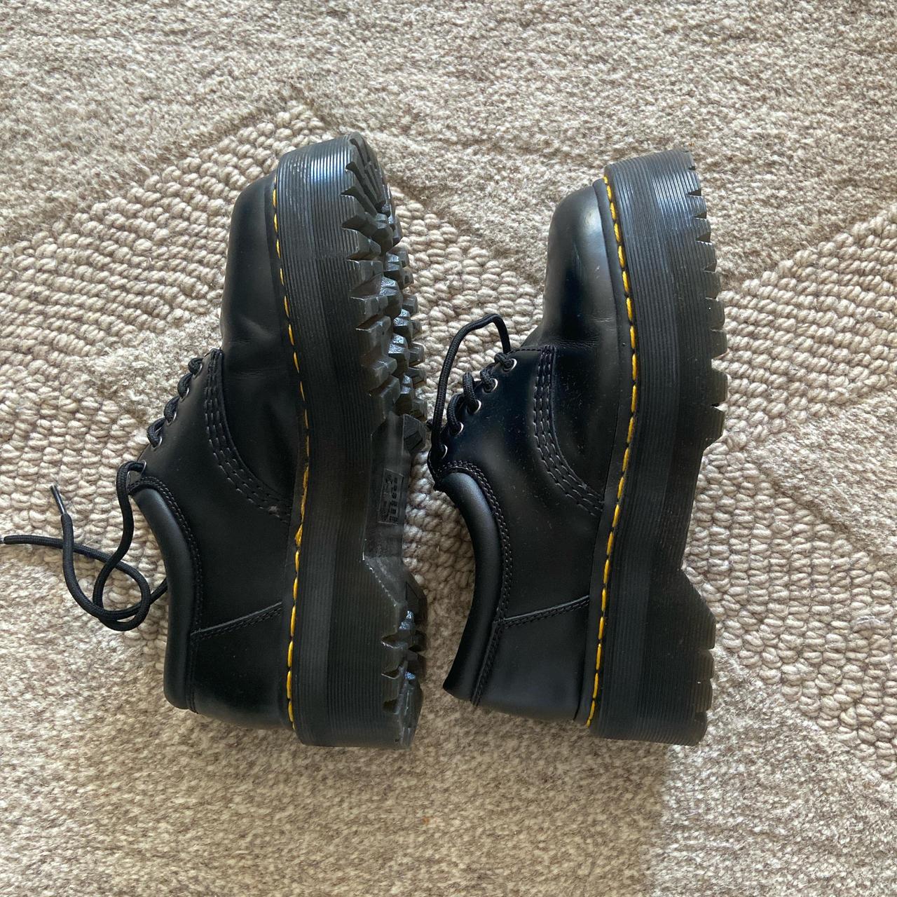 PLATFORM DR MARTENS black classic low cut, loafer,... - Depop