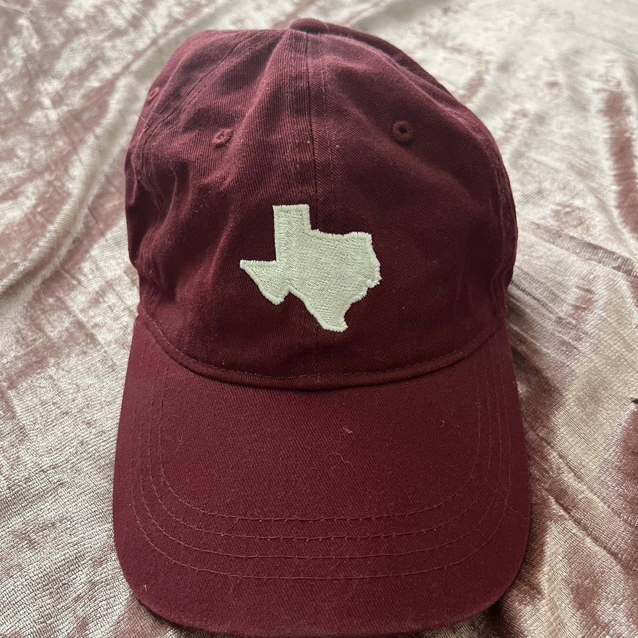 Maroon Texas cap Logo in the back stands for “Yes... - Depop
