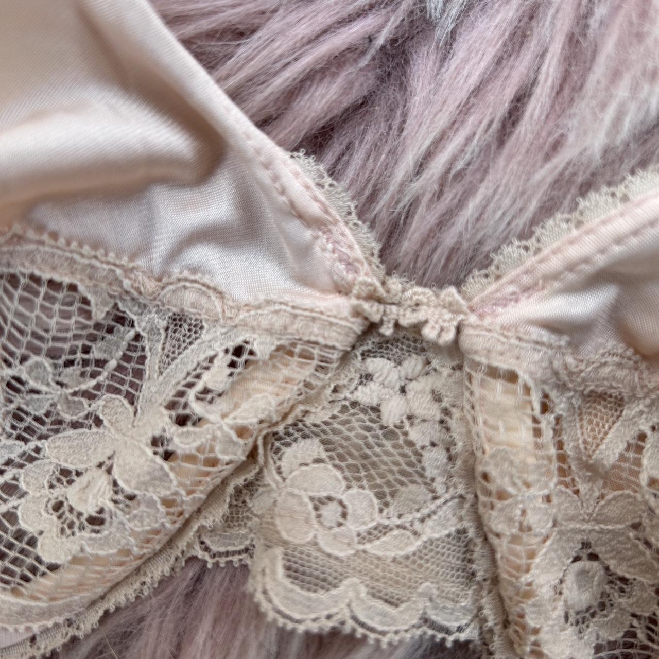 VINTAGE CHRISTIAN DIOR UNDERWIRE BRA Pink satin bra... - Depop