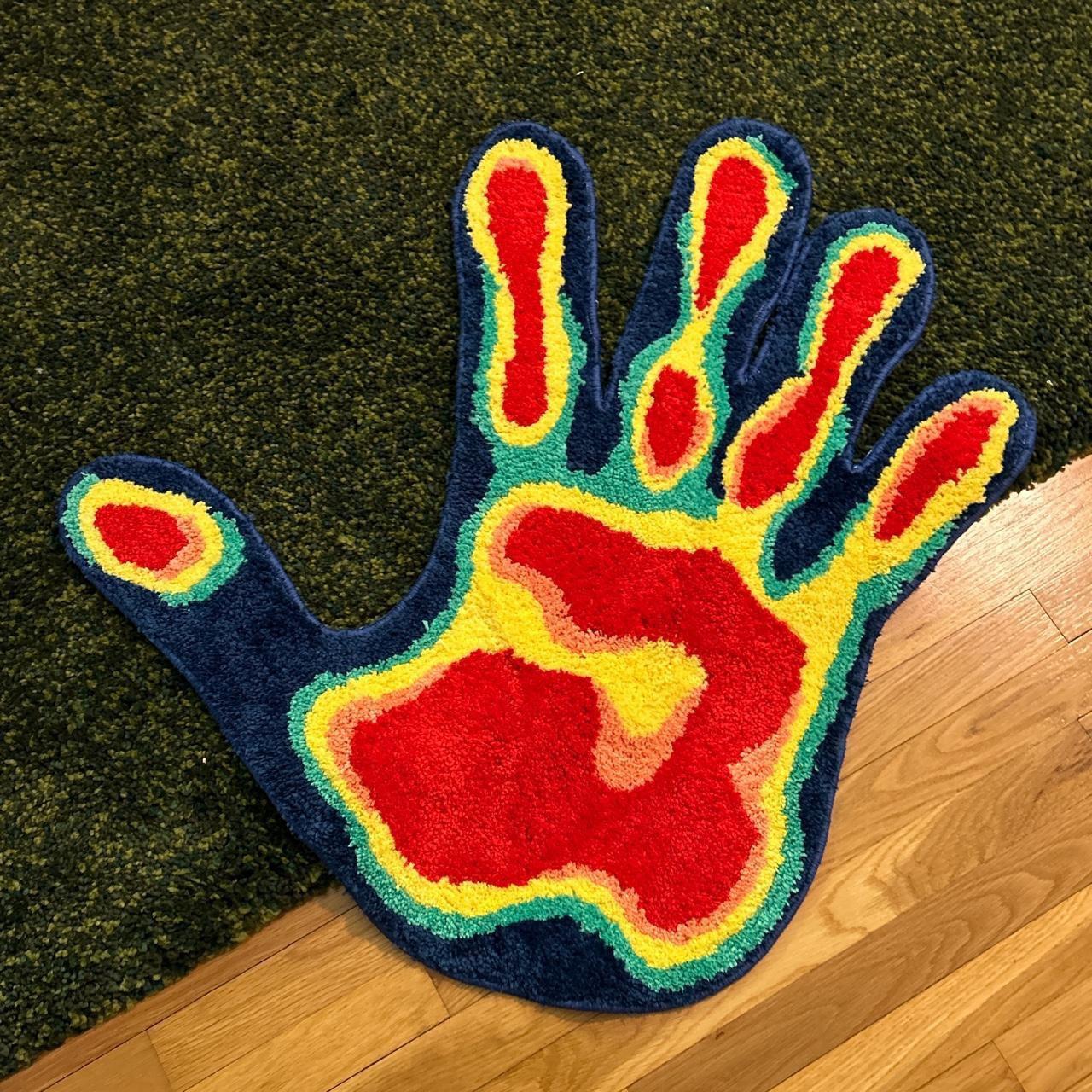 Mens Vintage Y2K CPFM Thermal Hand Fluffy Rug 80x80... - Depop