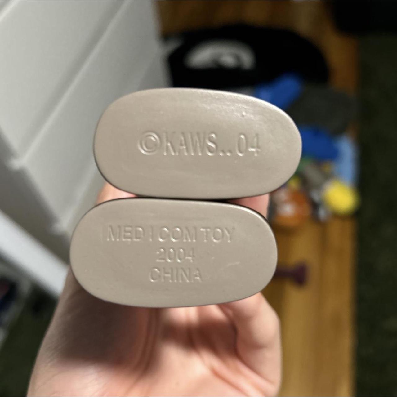 Mens Vintage Y2K Grey Brown KAWS Figure With ! Box... - Depop