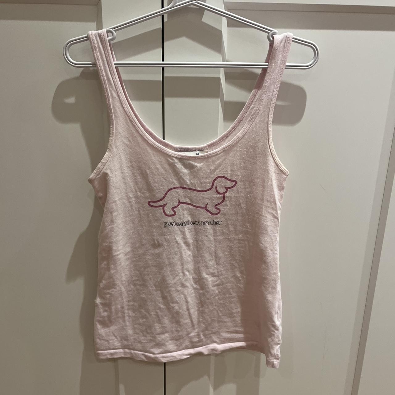 - pink aesthetic peter alexander top - size xs -... - Depop