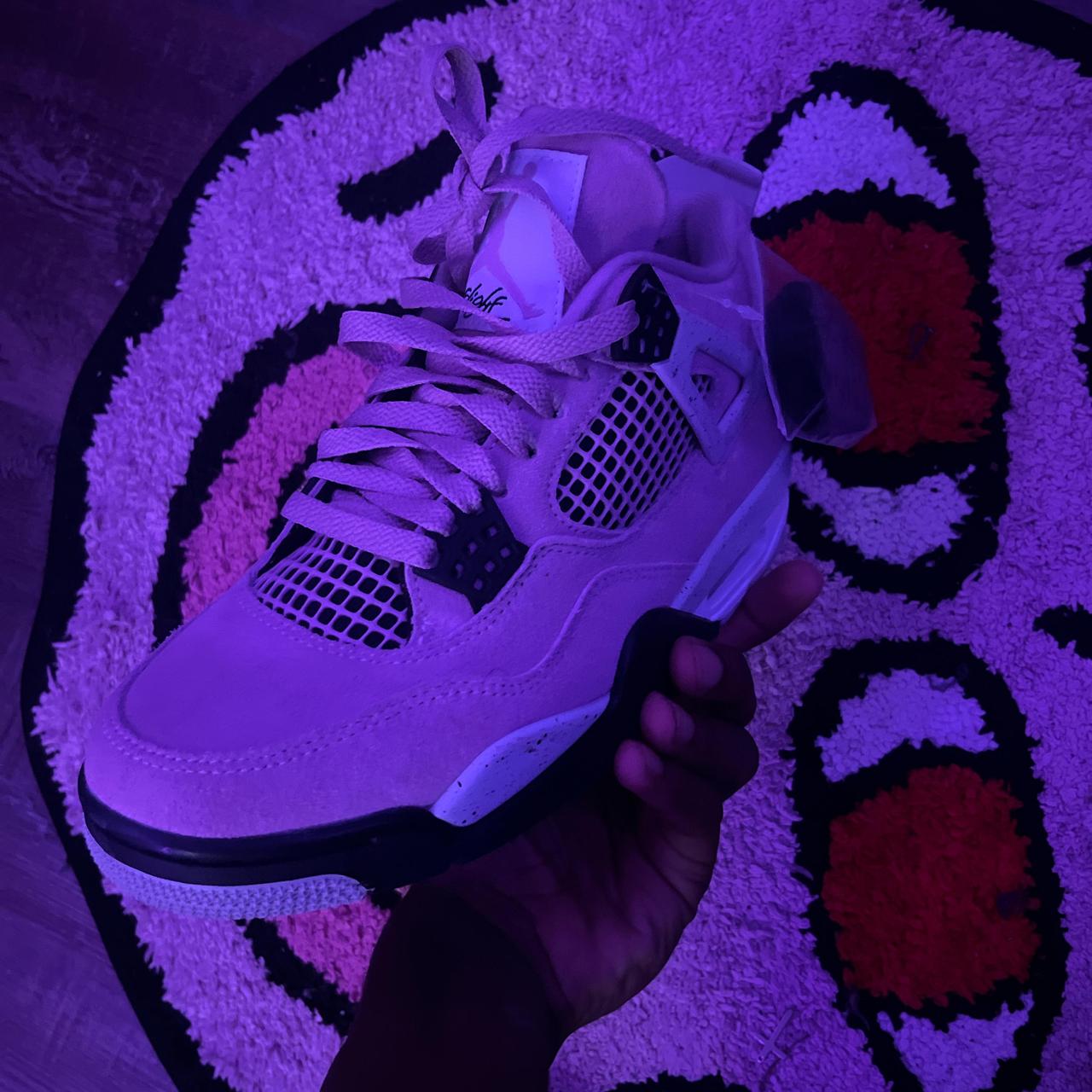 Orchid Pink Jordan 4s Size 7.5 wms Brand New Comes... | Depop