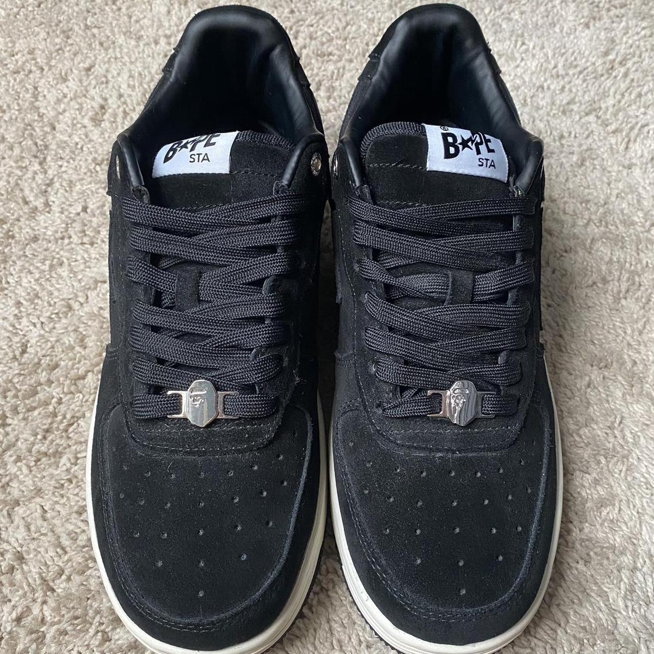 BAPESTAS Black Suede Cool bapesta shoes. Material... - Depop