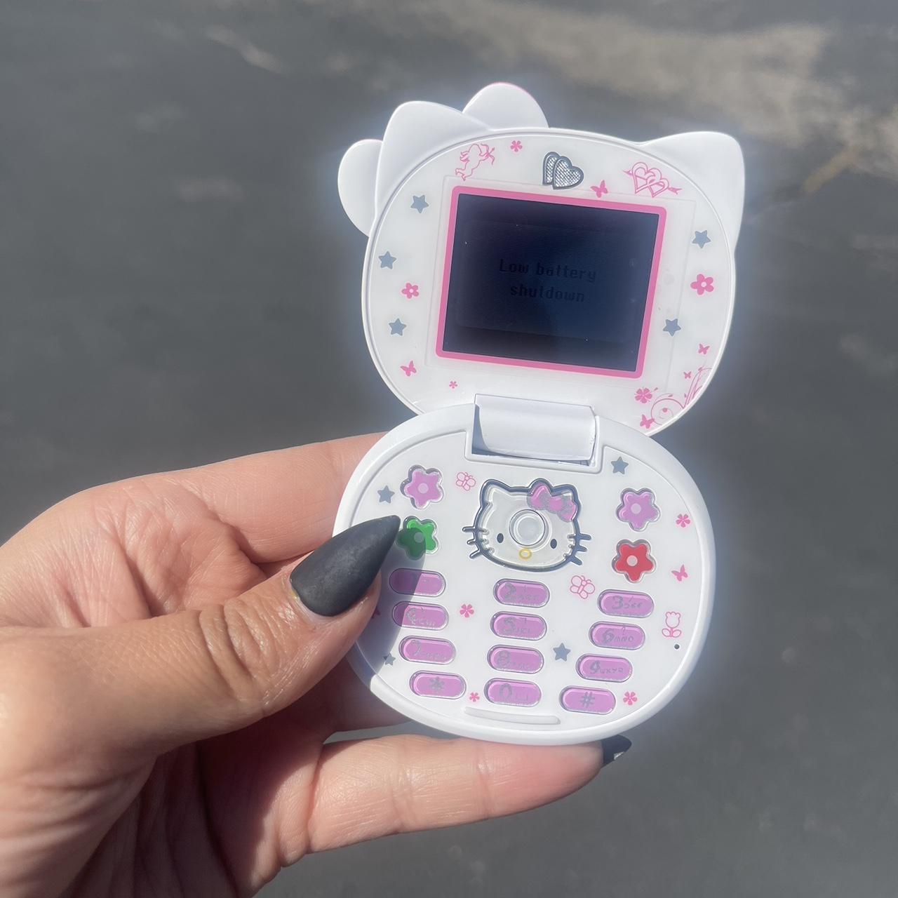 Hello Kitty Flip phone #Hellokitty... - Depop