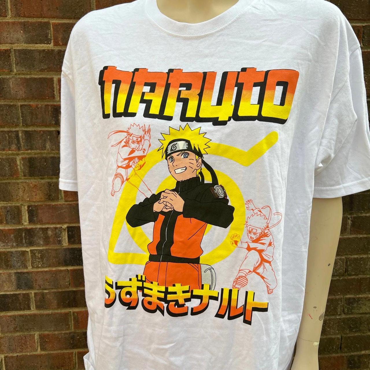 Naruto Shippuden unisex white cotton graphic tshirt... - Depop
