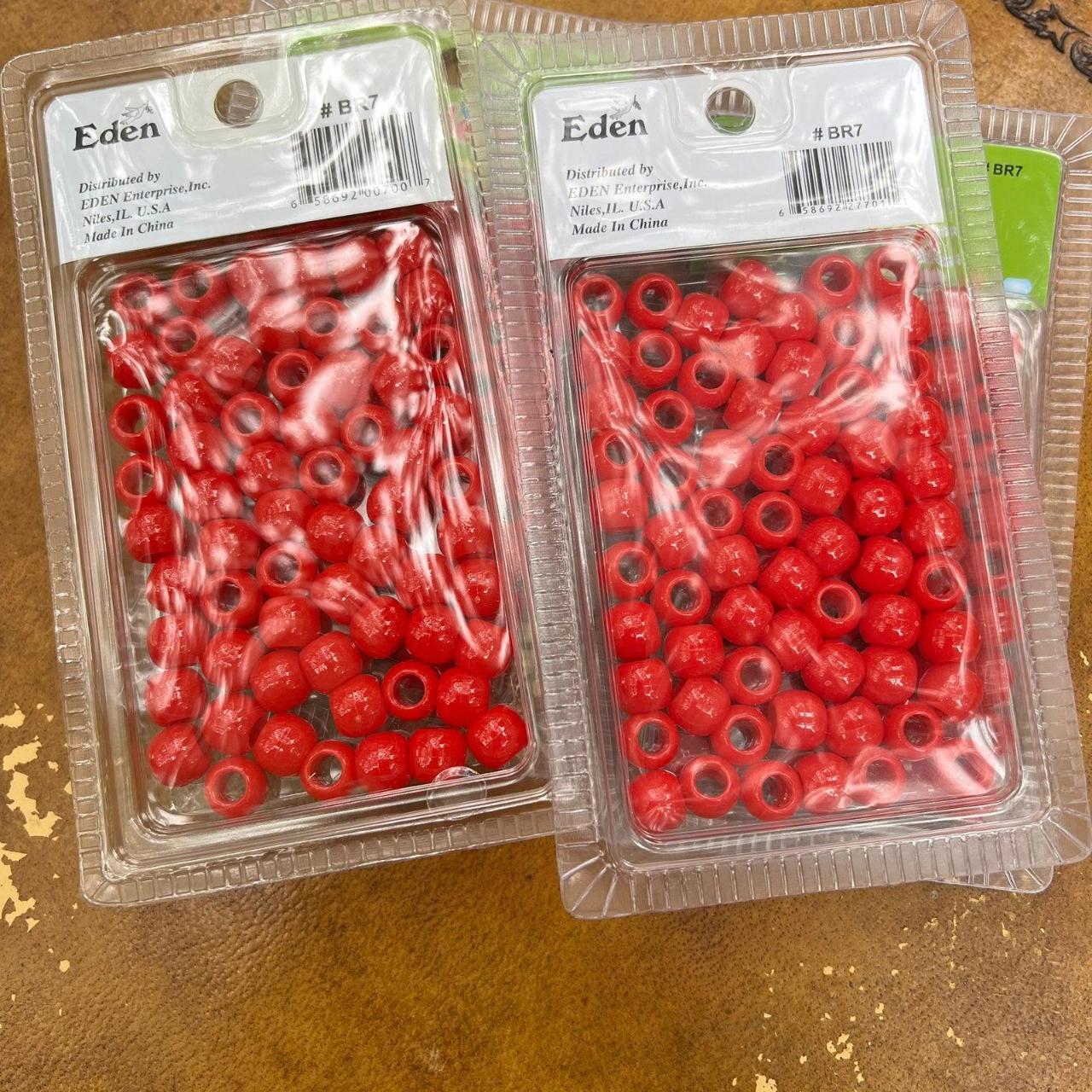 New Eden pack of (4) red hair beads Smoke free pet... - Depop