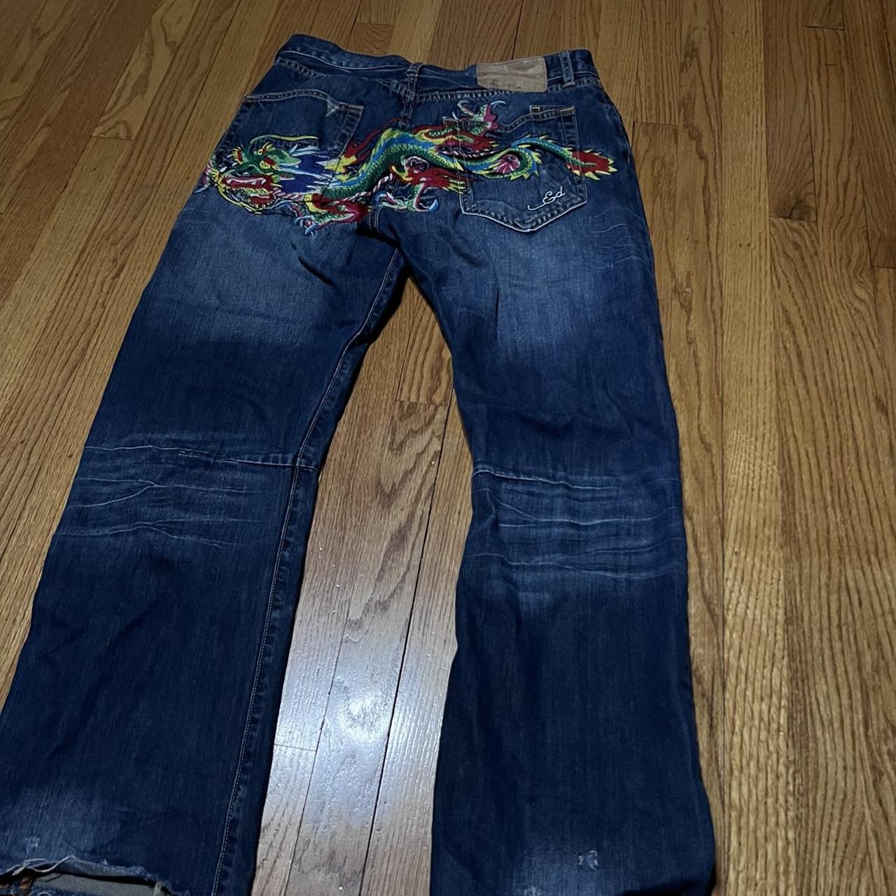 Ed Hardy Rare Dragon Jeans #Rare #EdHardy #Emo... - Depop