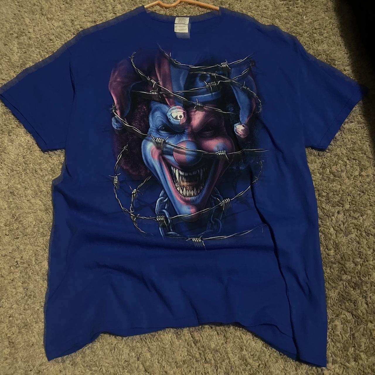 Personal Y2k clown barb wire ICP tee (XL) - Depop