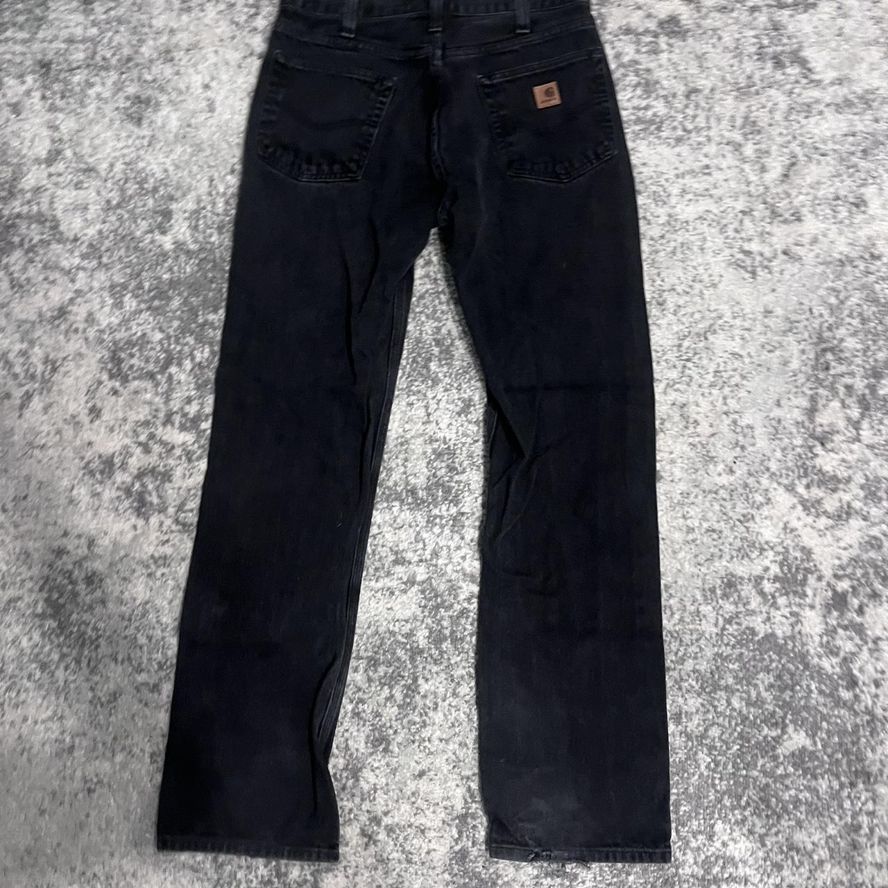 black carhartt jeans 32x34 - Depop